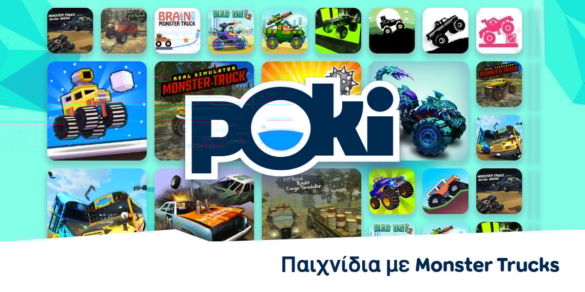 ΠΑΙΧΝΊΔΙΑ ΜΕ MONSTER TRUCKS 🚛 - Παίξτε Δωρεάν Online! | Poki (ποκι)