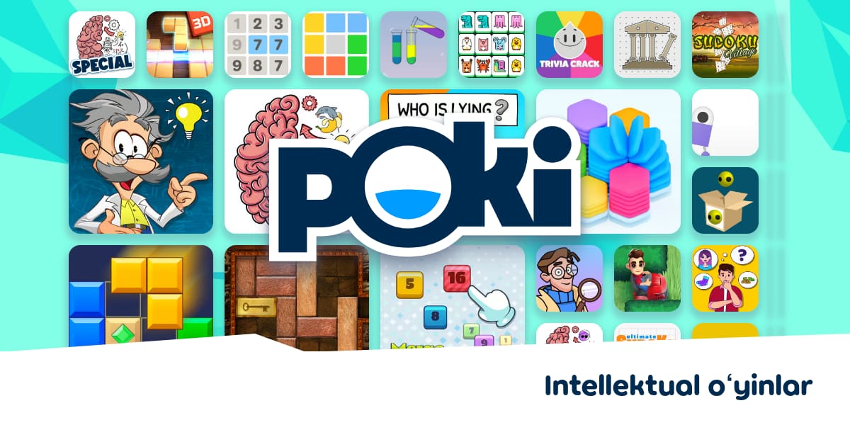 INTELLEKTUAL OʻYINLAR 🧠 - Onlayn bepul oʻynang! | Poki